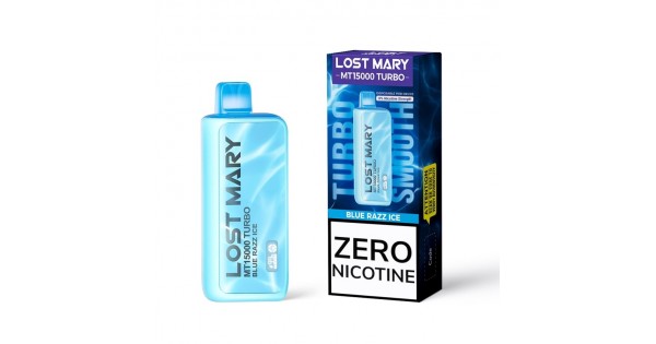 Lost Mary MT15000 Turbo Disposable 0% NICOTINE FREE - Blue Razz Ice